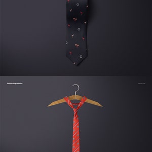 Tie Mockup Set, Custom Tie, Tie Template, Personalized Neck Tie, Tie ...