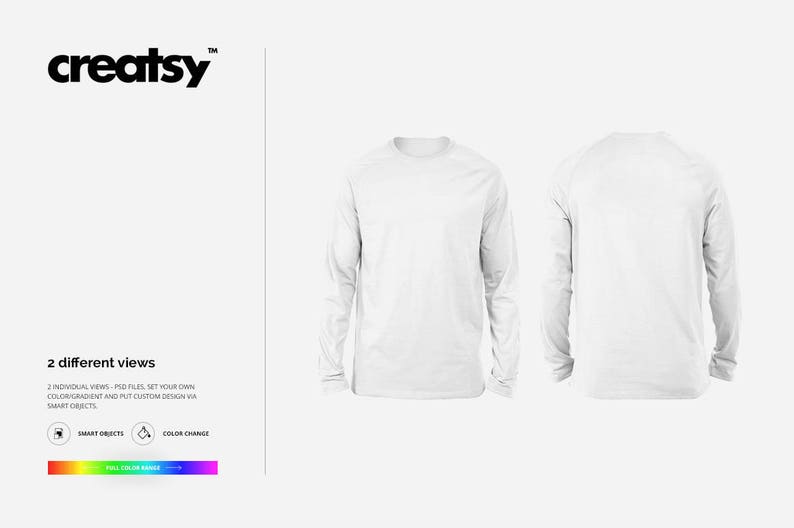 Raglan Longsleeve Mockup Set | Etsy