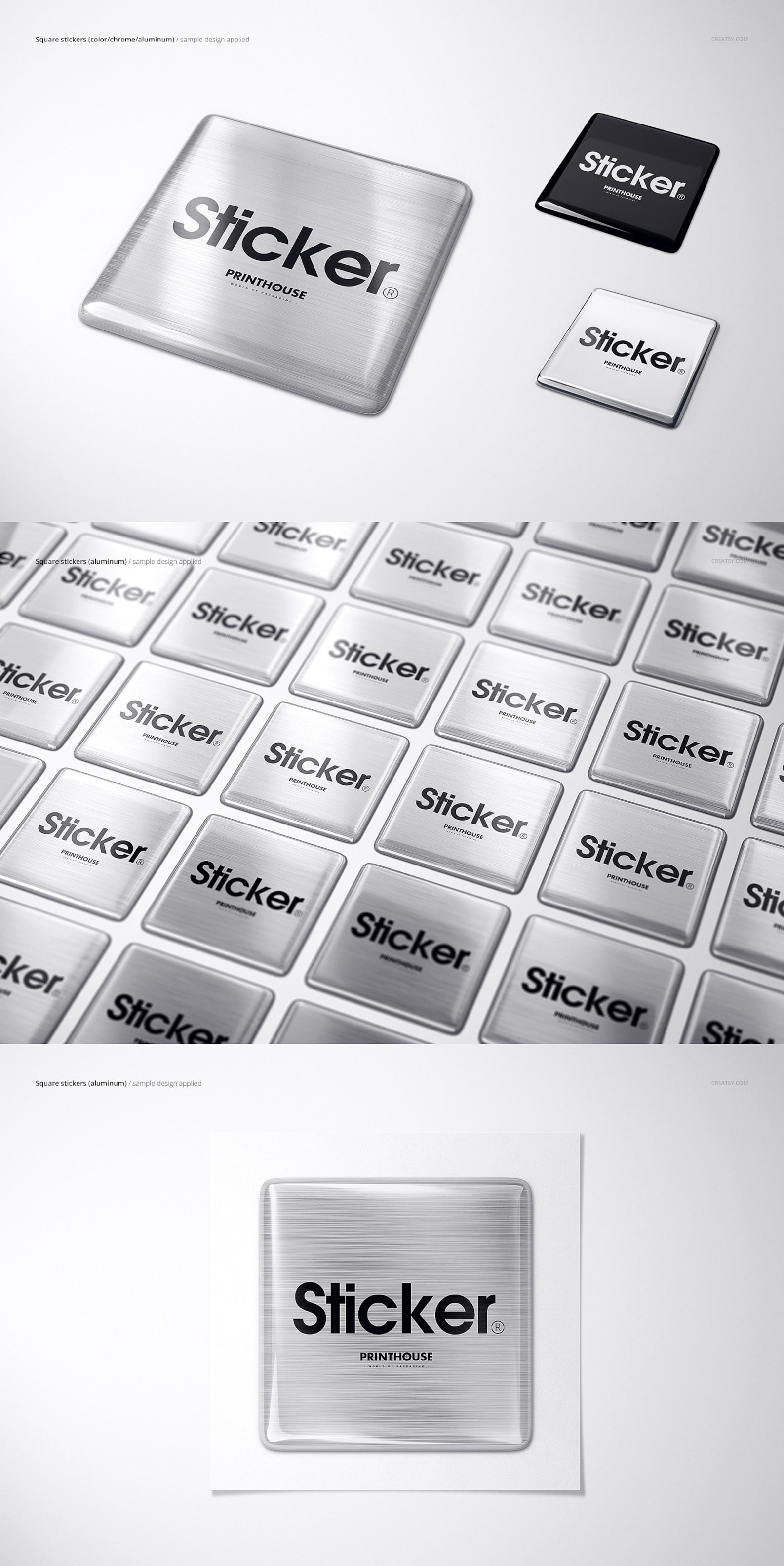 3D Epoxy Dome Stickers Mockup Set - Etsy