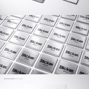 3D Epoxy Dome Stickers Mockup Set - Etsy