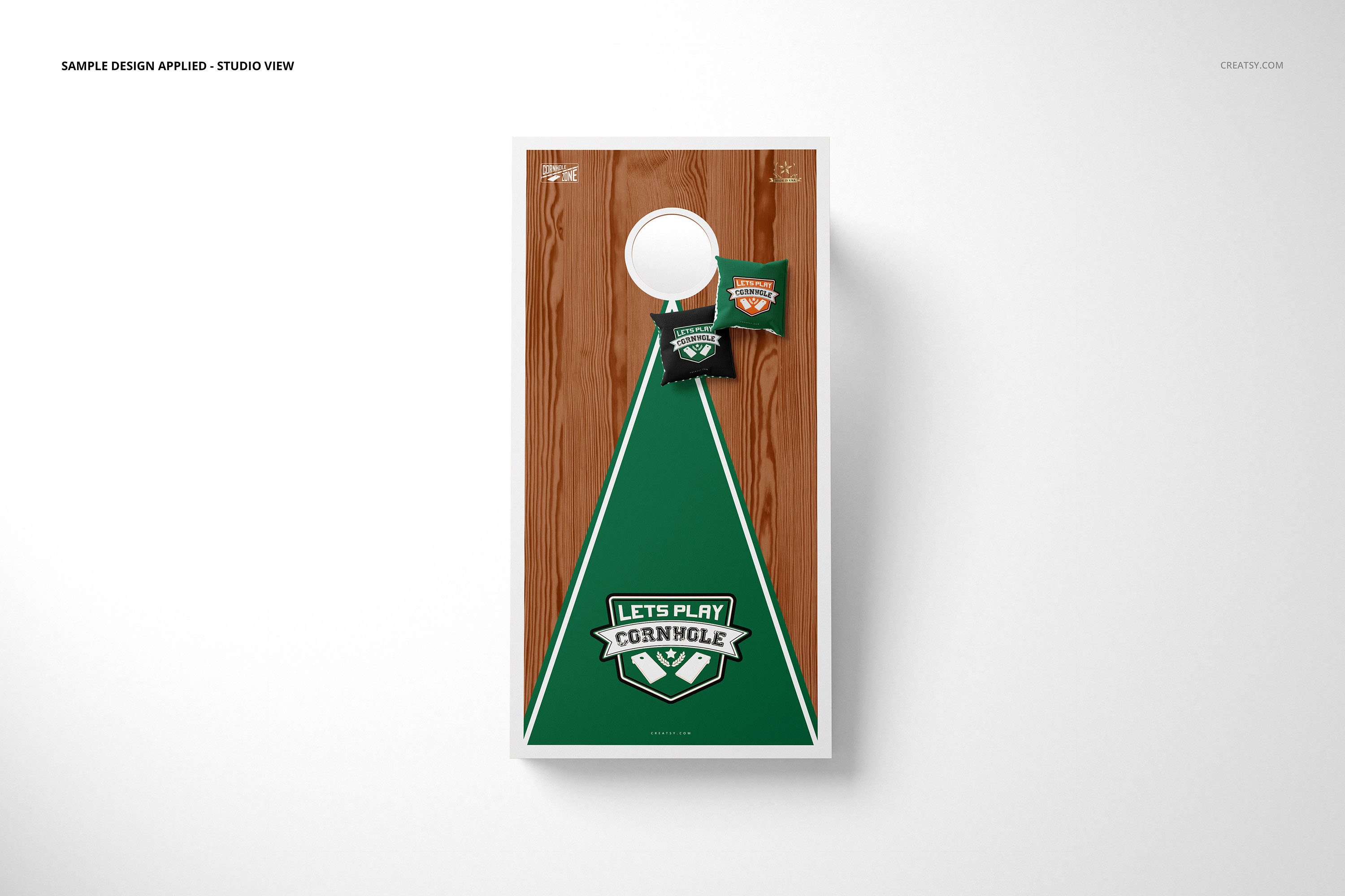 Cornhole Board & Bags Mockup Set: Custom Design Template (PSD) - Etsy