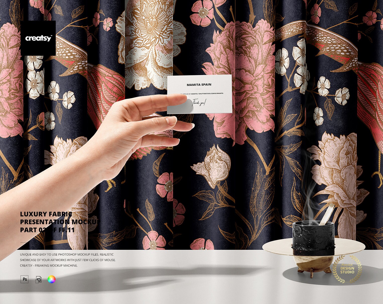 Luxury Fabric Presentation Mockup 02/ffv.11 - Etsy