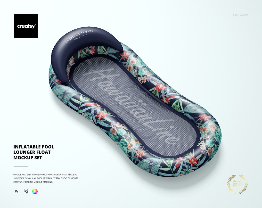 Inflatable Pool Lounger Float Mockup Set - Etsy