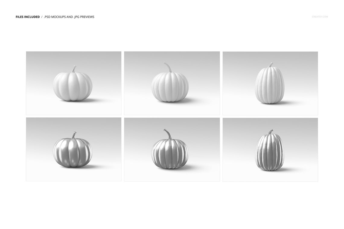 Halloween Pumpkins Mockup Set - Etsy