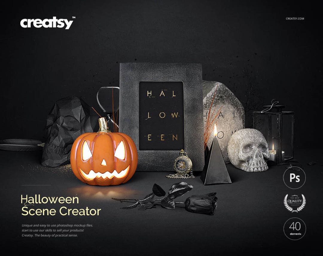 Halloween Scene Creator - Etsy