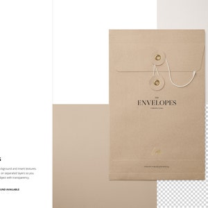 String Envelope Mockup Set - Etsy