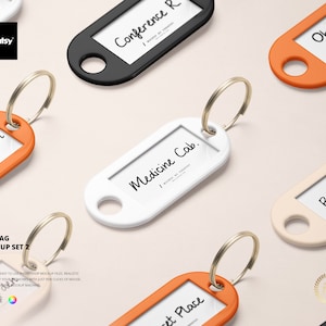Key Tag Mockup Set - Etsy
