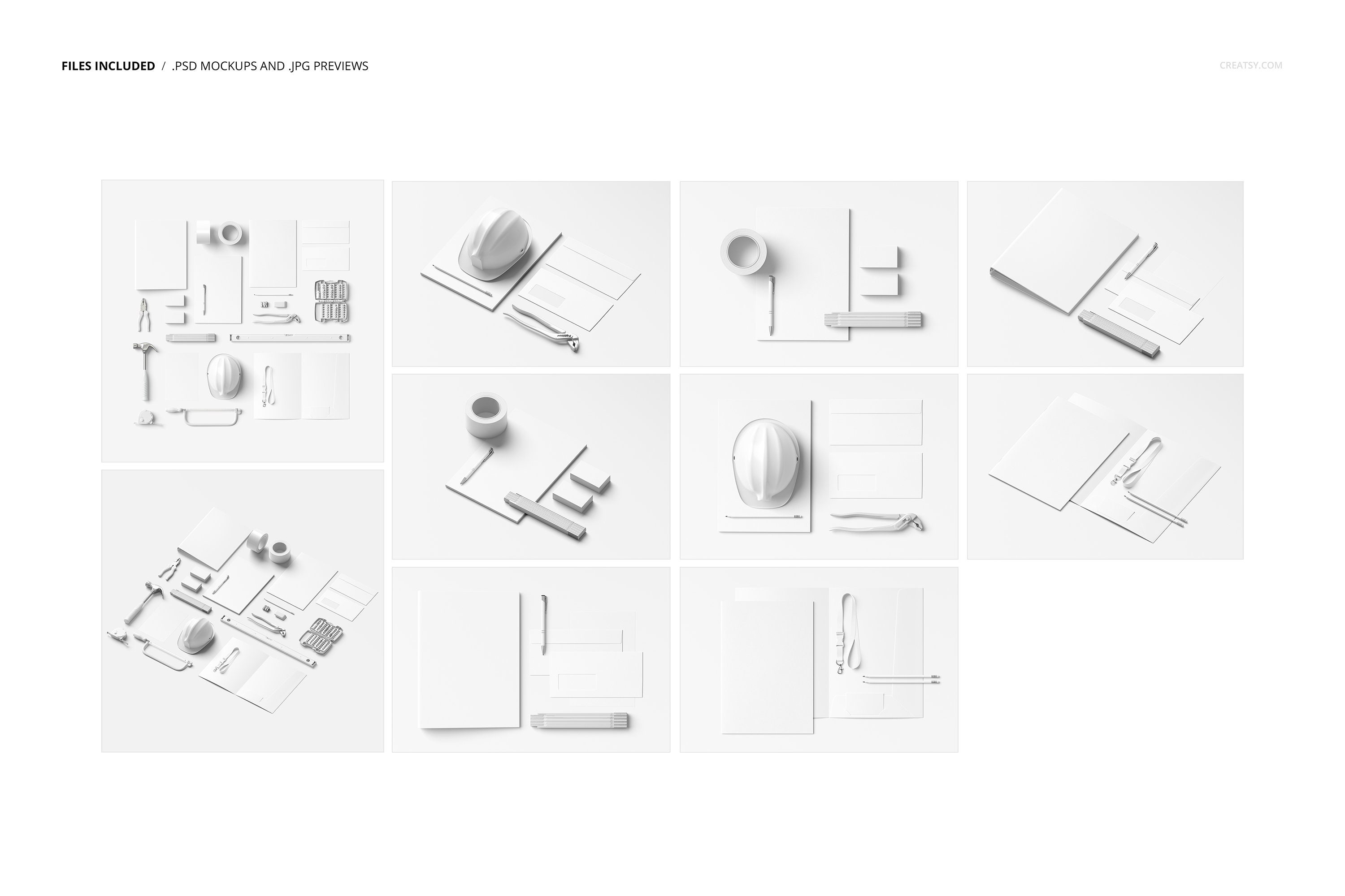 Construction Company Identity Mockup Set - Etsy