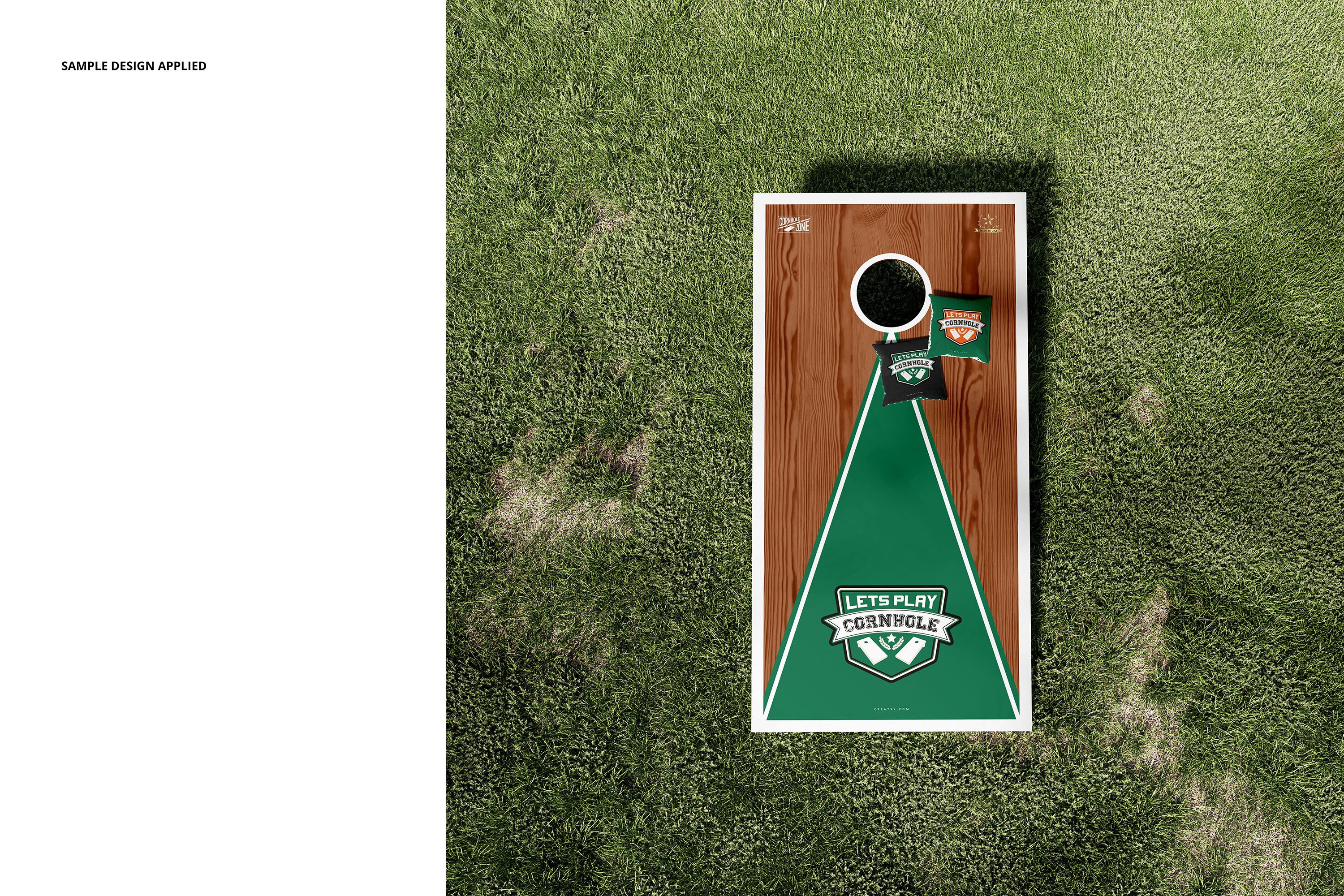 Cornhole Board & Bags Mockup Set: Custom Design Template (PSD) - Etsy