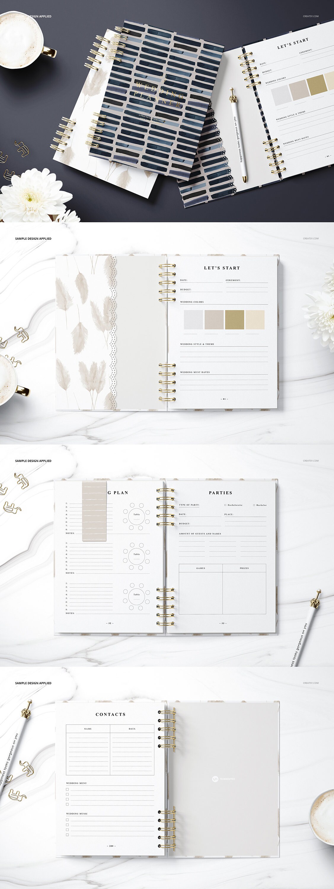 Planner Mockup Set 02 - Etsy
