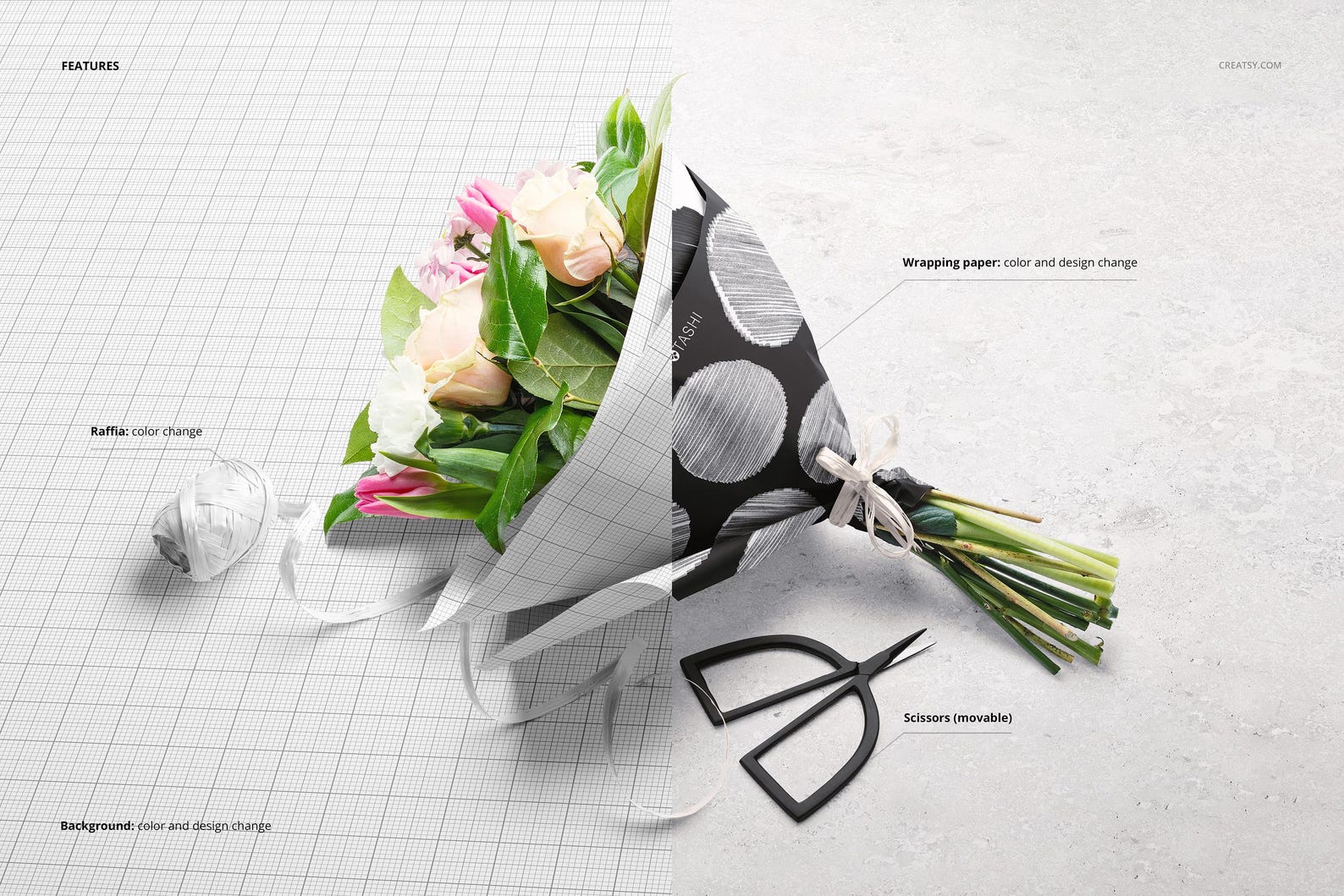 Flowers Packaging Mockup Set 2 - Etsy