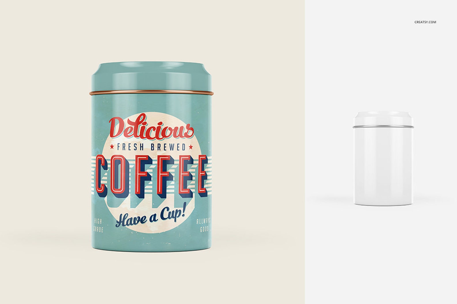 Metal Canister Mockup Set, Canister Template, Personalized Canister ...
