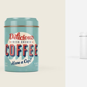 Metal Canister Mockup Set, Canister Template, Personalized Canister ...