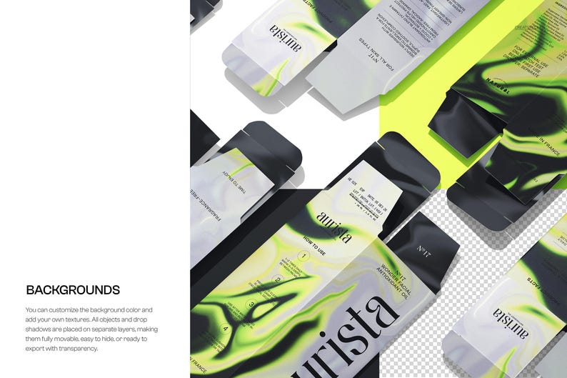 Scattered Packaging Boxes Array Mockup - Etsy