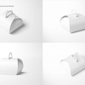 Curved Cake Box Mockup Set - Etsy
