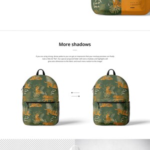 Polyester Backpack Mockup Set, Backpack Template - Etsy
