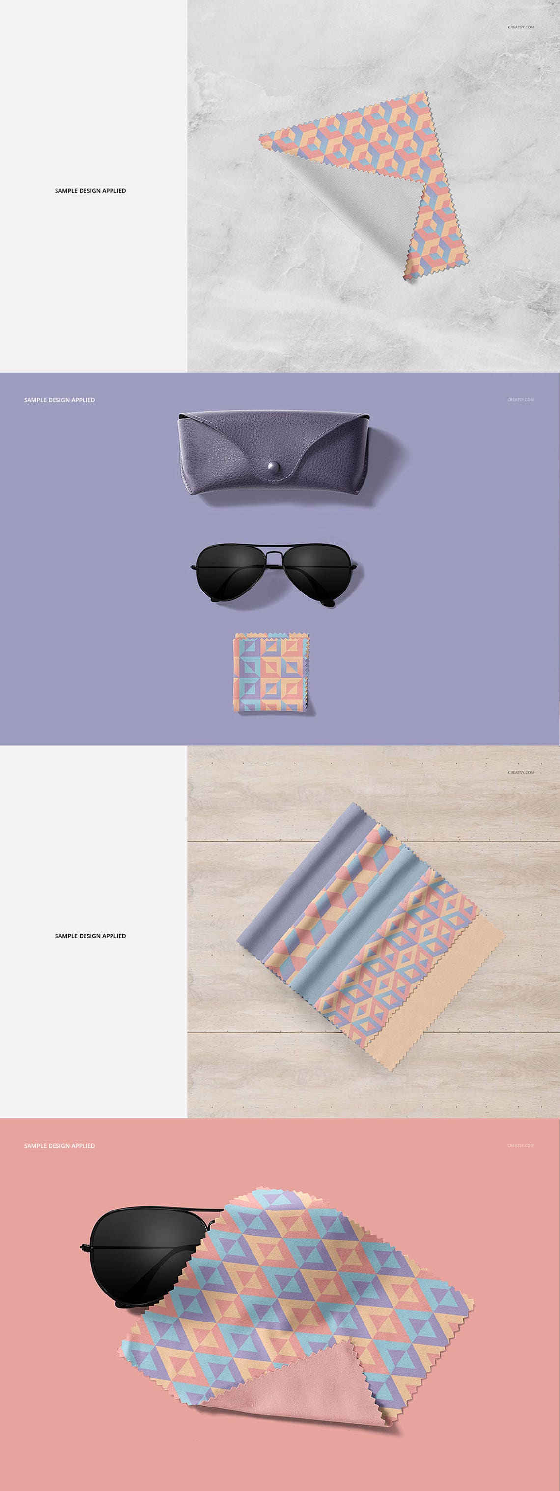 Microfiber Glasses Cleaning Cloth Mockup Set (PSD) - Etsy