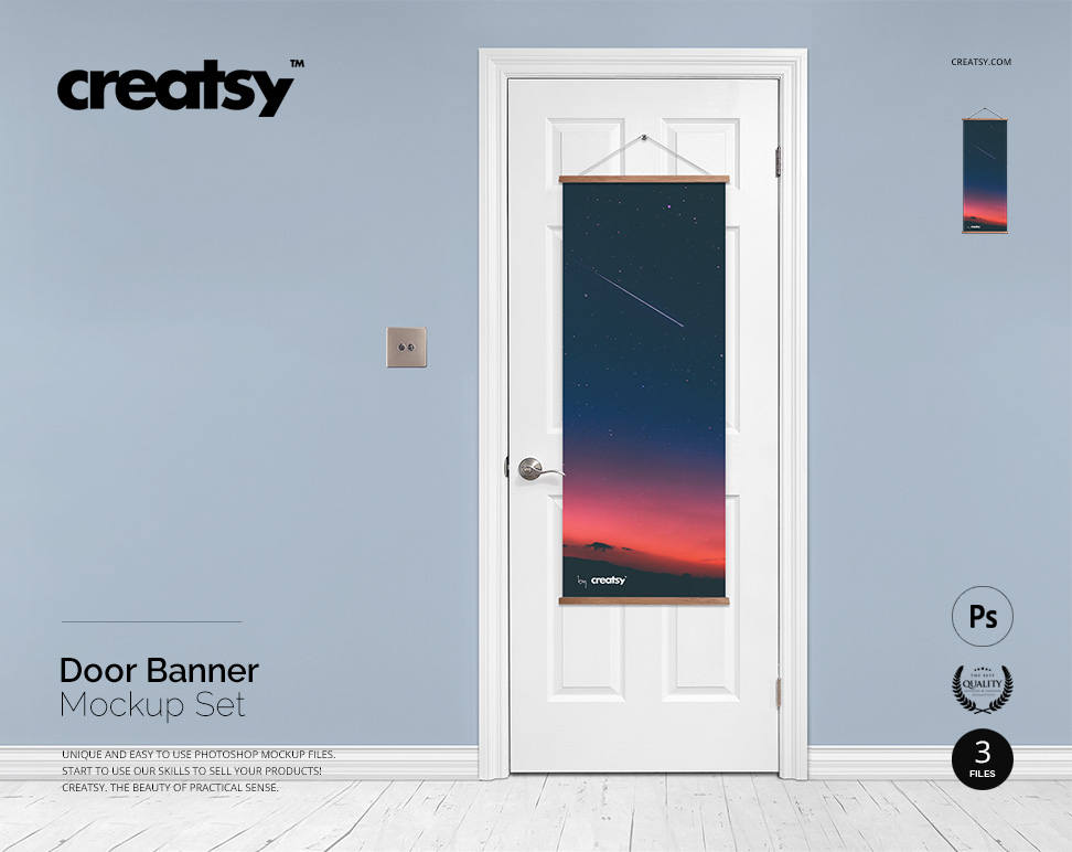 Door Banner Mockup Set Door Banner Template - Etsy UK