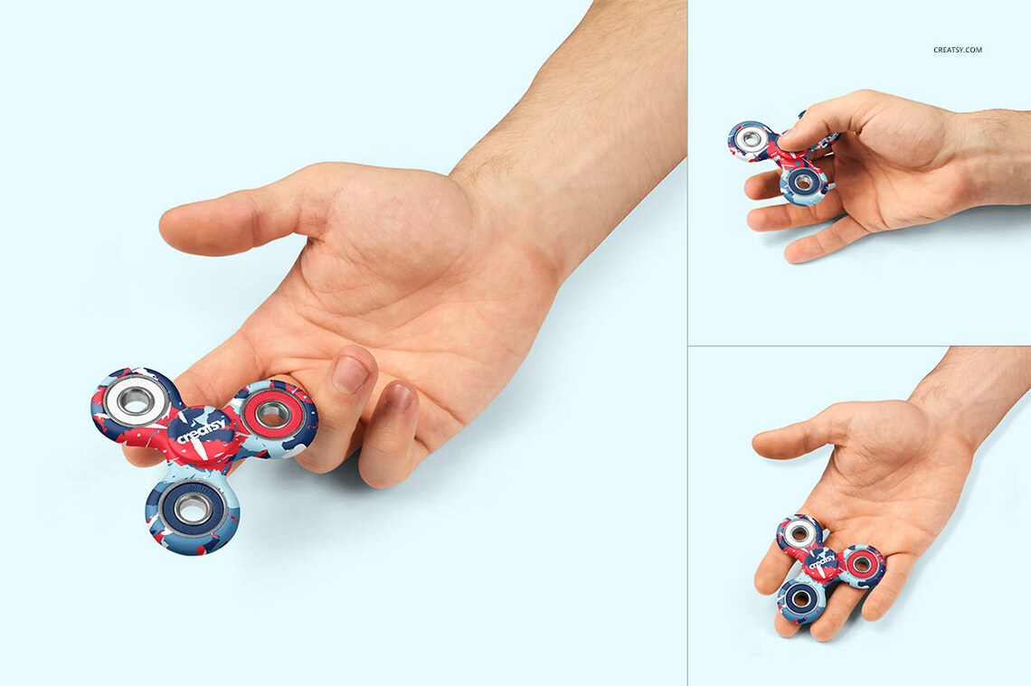 Fidget Spinner Mockup Set Custom Figdet Spinnet Template - Etsy