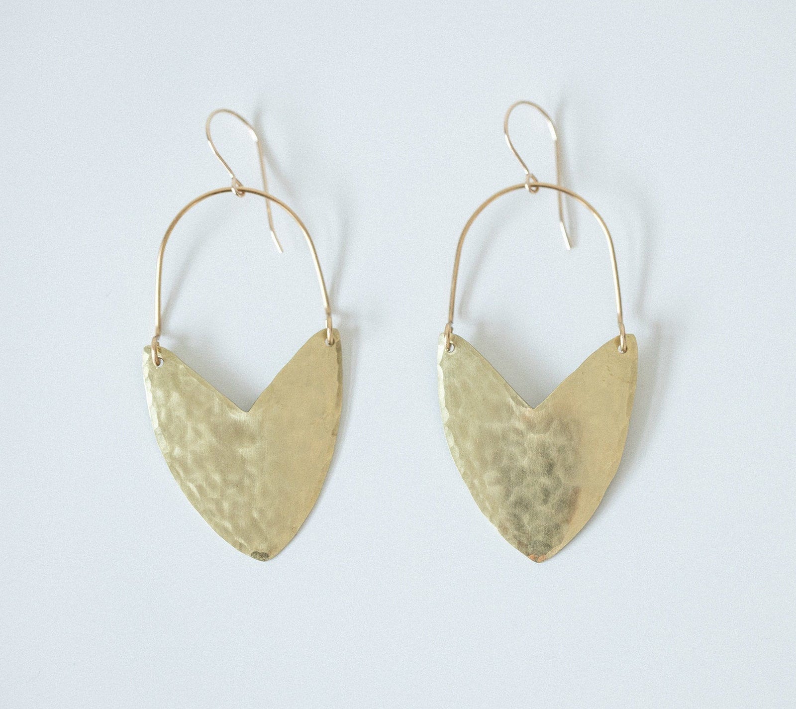 Earring Brass - Tulip Shield Mini - Statement Earrings - Wearable Art ...