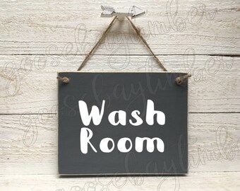 Washroom sign | Etsy