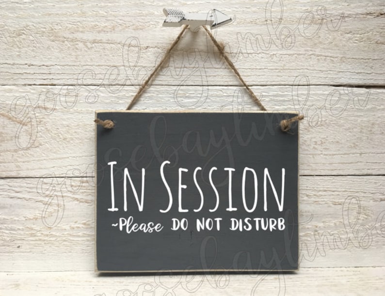 In Session Sign In Session Wood Sign In Session Door Sign | Etsy