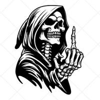 Skeleton Middle Finger Instant Download SVG, Skeleton Finger Image PNG ...