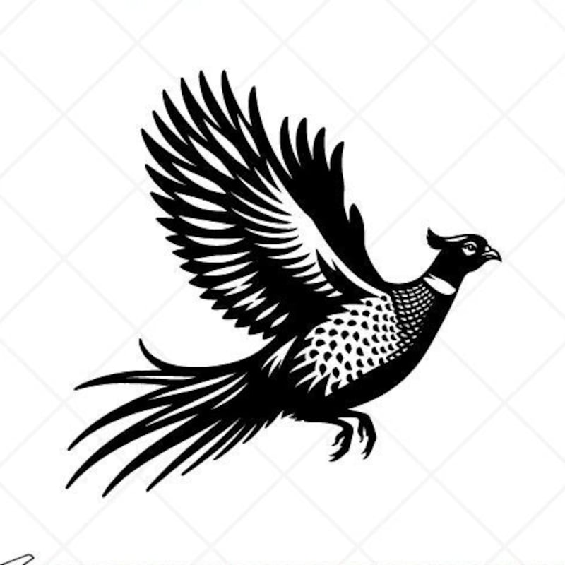 Flying Pheasant Svg - Etsy