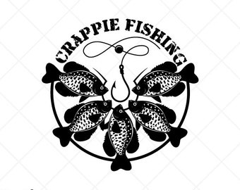 CRAPPIE FISH-Fishing Clipart-Vector Clip Art Graphics-Digital | Etsy