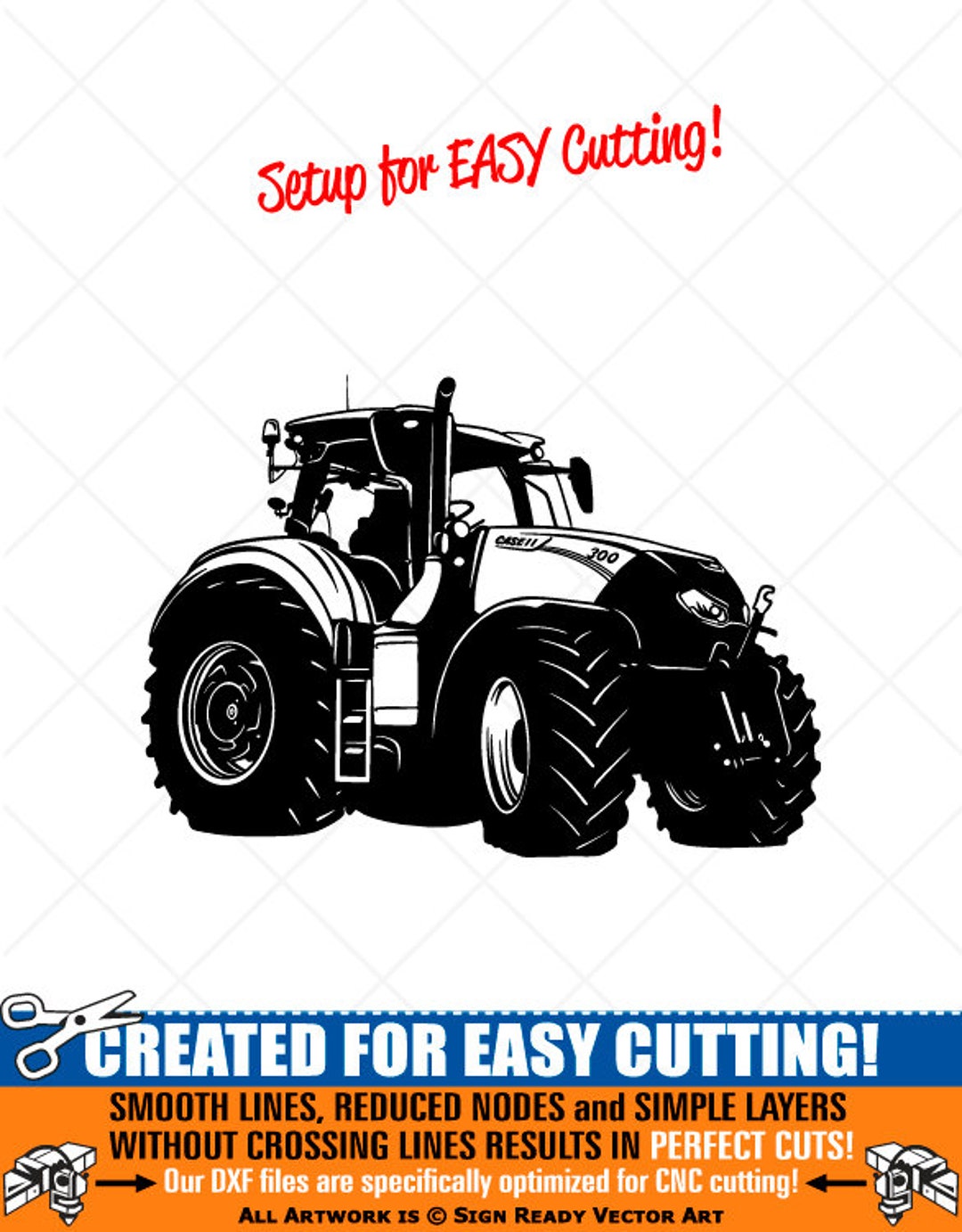 Farming Tractor SVG Clipart-vector Clip Art Graphics-digital Download ...
