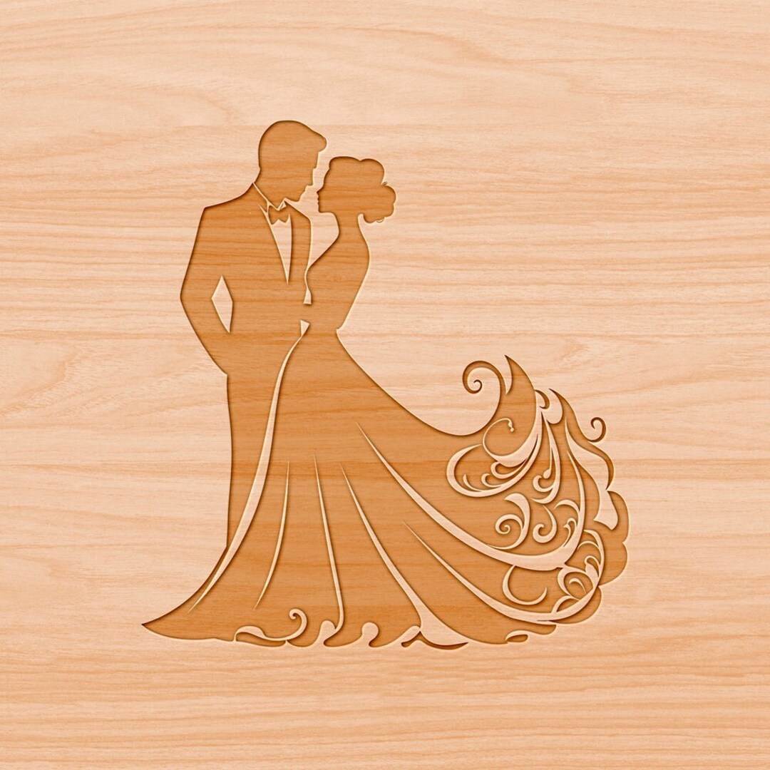 Wedding Couple SVG Clipart-vector Clip Art Graphics-digital Download ...