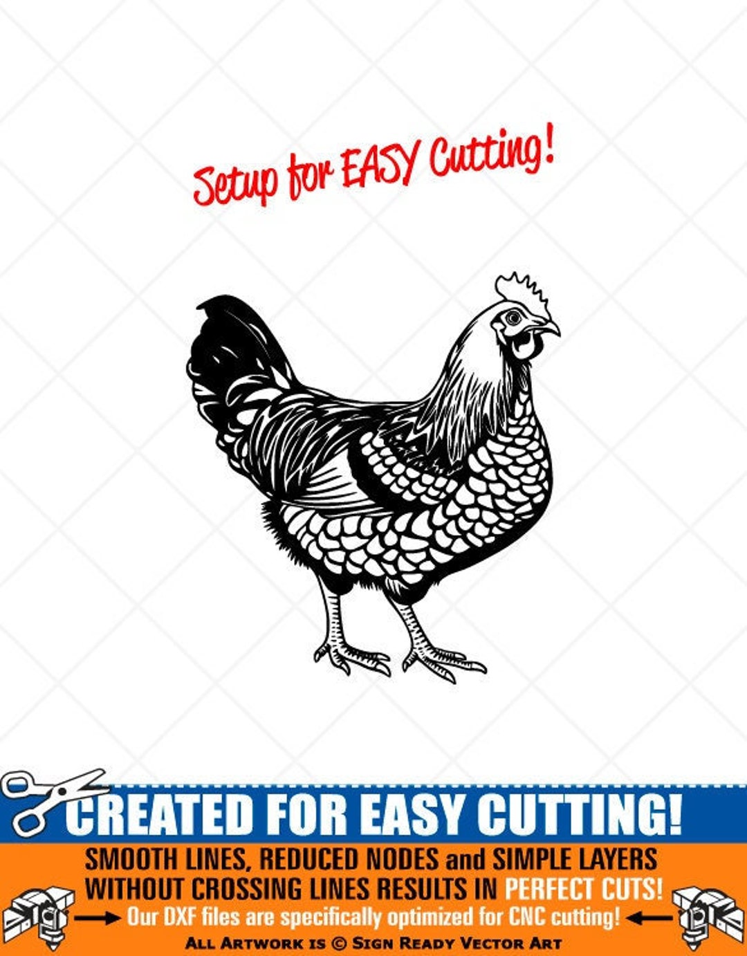 Chicken SVG Clipart-vector Clip Art Graphics-digital Download Image-hen ...
