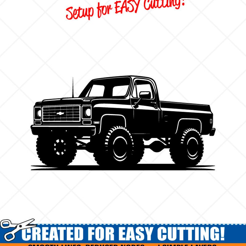Chevy Pickup Truck Svg - Etsy