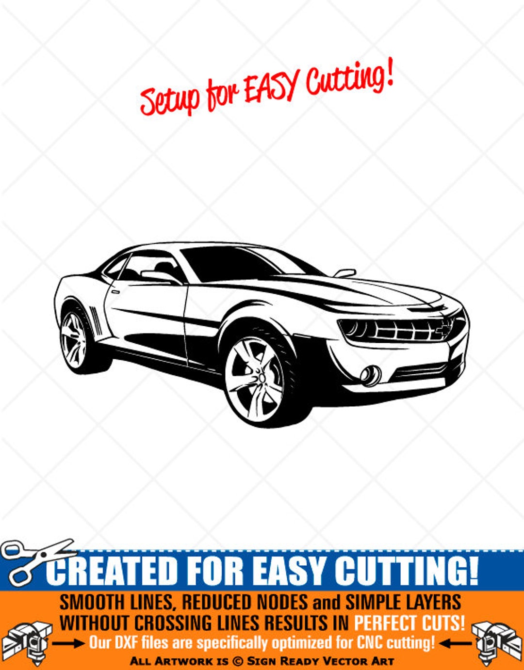 Chevy-chevrolet Camaro DC Clipart-vector Clip Art Graphics-digital ...