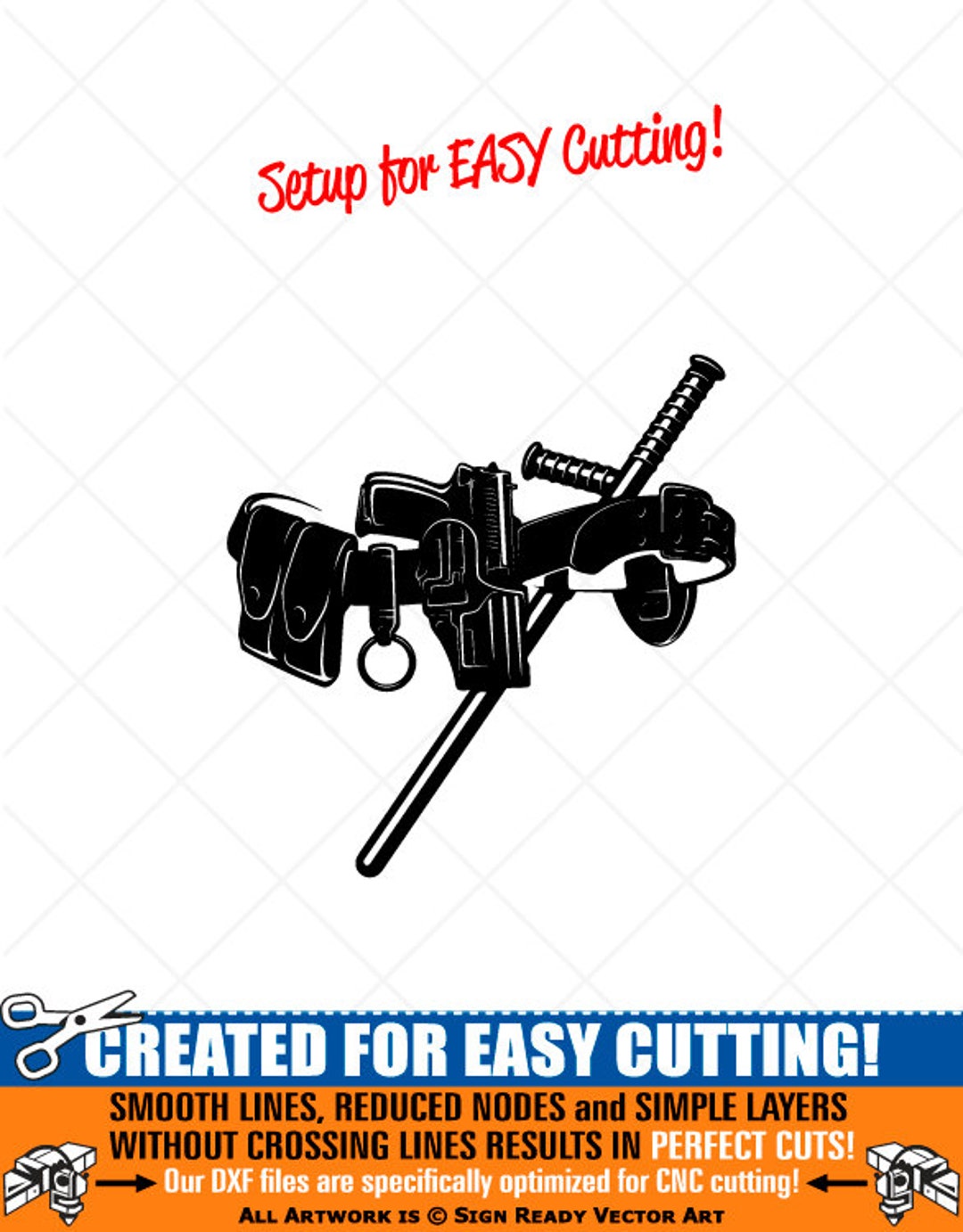 Police Utility Belt Setup