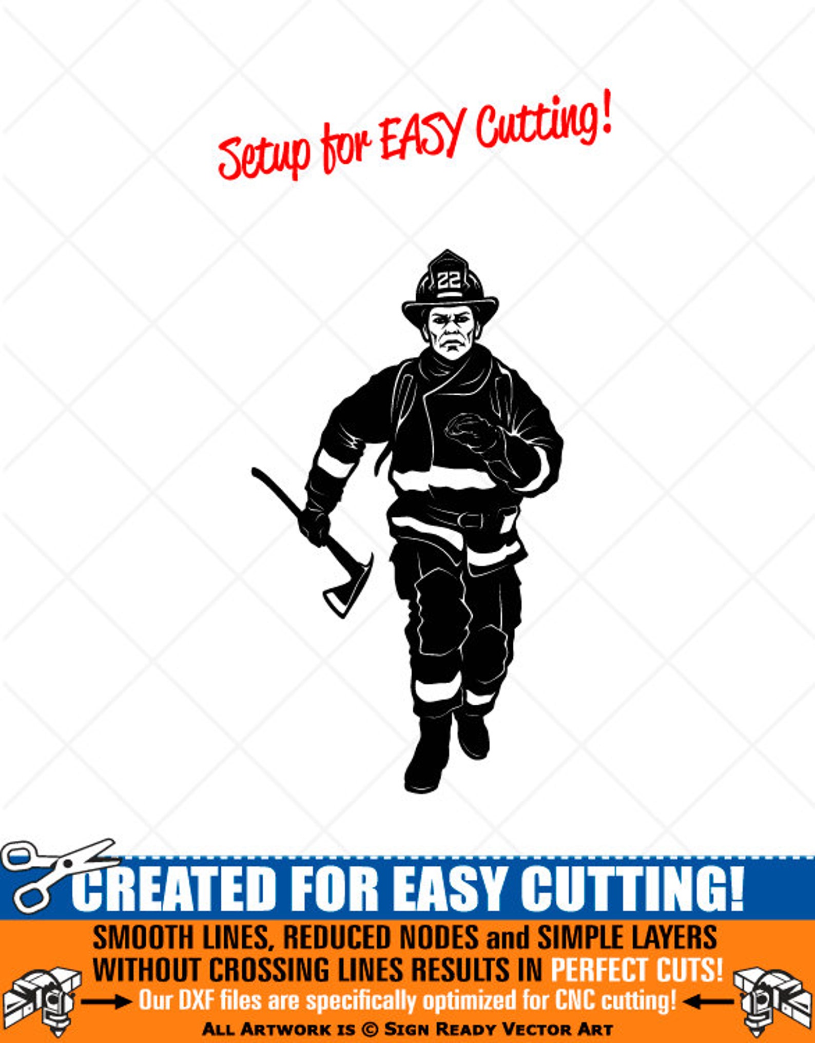 Running Fireman Clipart-vector Clip Art Graphics-digital Download-cut ...