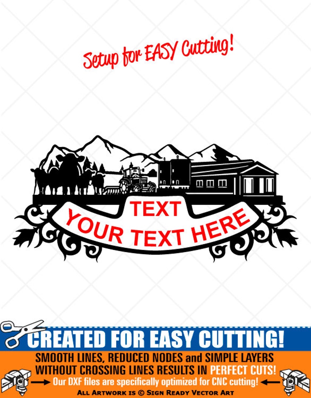 FARM LIFE Stencil Svg-clipart-vector Clip Art Graphics-digital Download ...