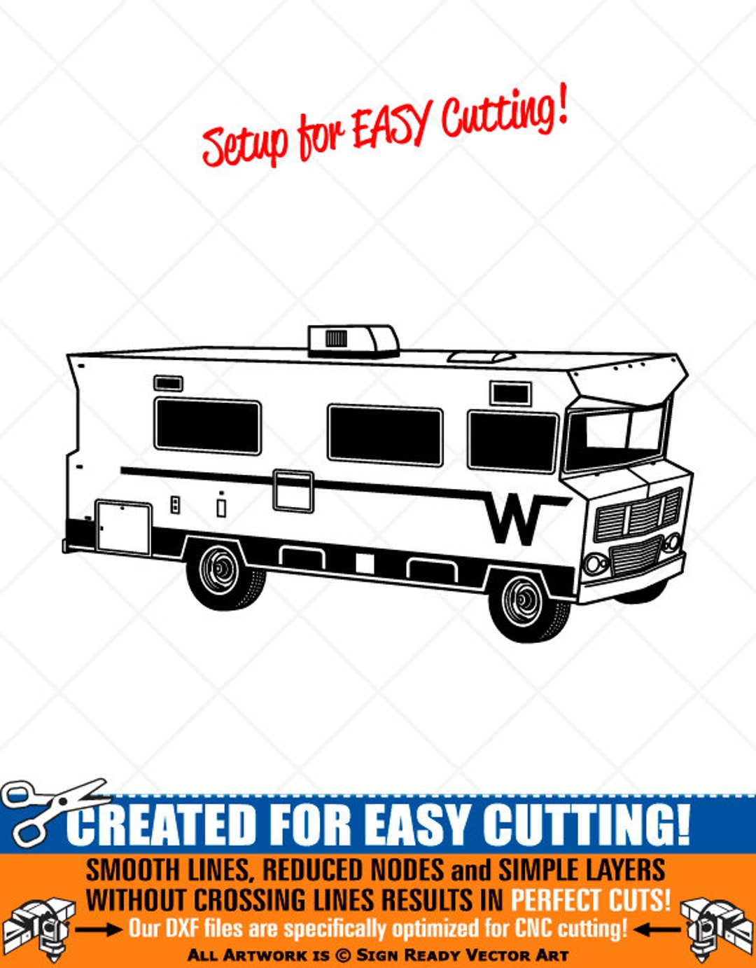 Vintage Winnebago Motorhome SVG Clipart-vector Clip Art Graphics ...
