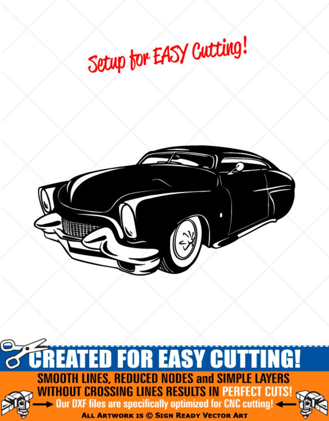 MERCURY HARDTOP 1950 Clipart-vector Clip Art Graphics-digital Download ...