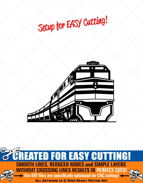 Passenger Train SVG, Clipart-vector Clip Art Graphics-digital Download ...