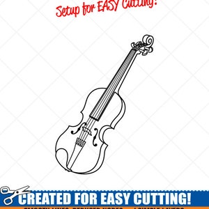 Geige SVG-Clipart-Grafik-Digital Download Bild-Schnitt-Dateien-Logo ...