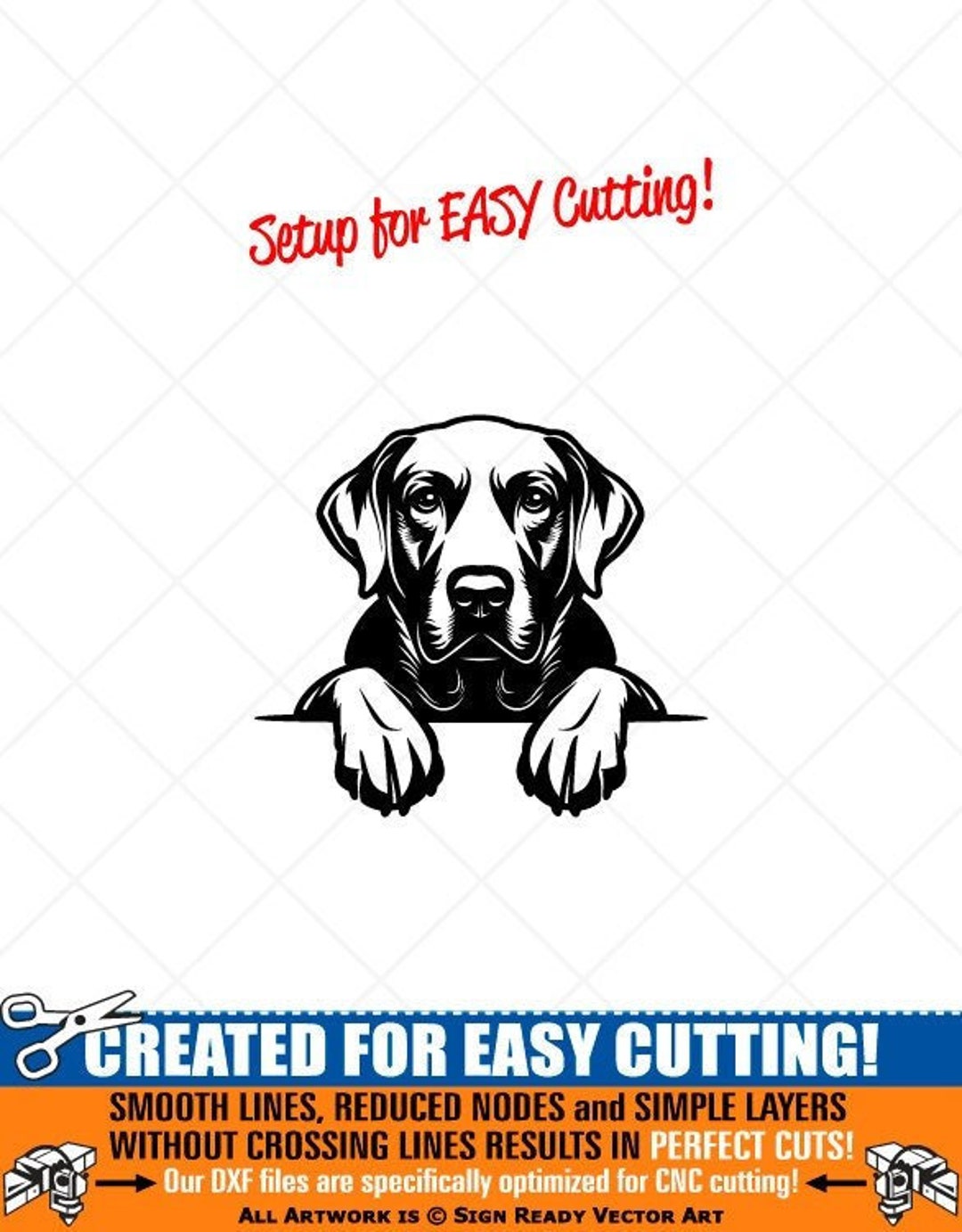 Lab SVG Peeking Dog Clipart-vector Clip Art-digital Download-labrador ...