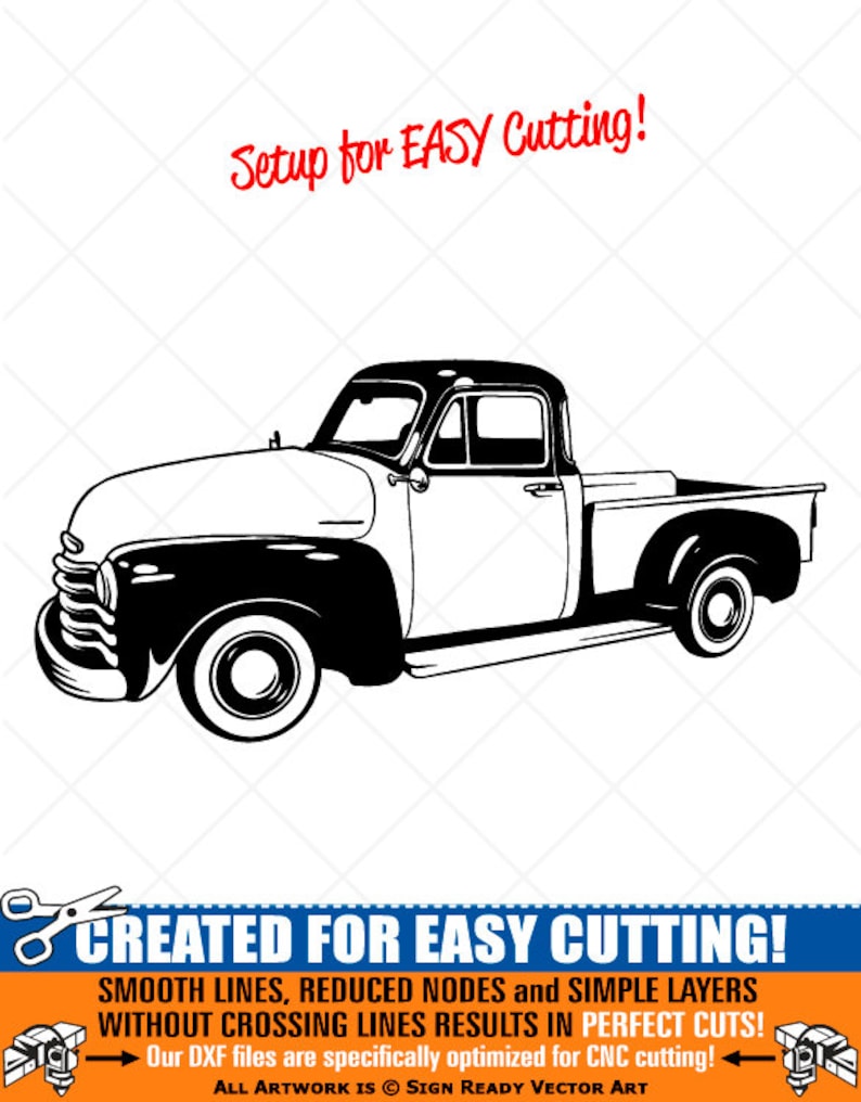 Chevy-chevrolet 3100 1952 Pickup Truck Clipart-vector Clip Art Graphics ...
