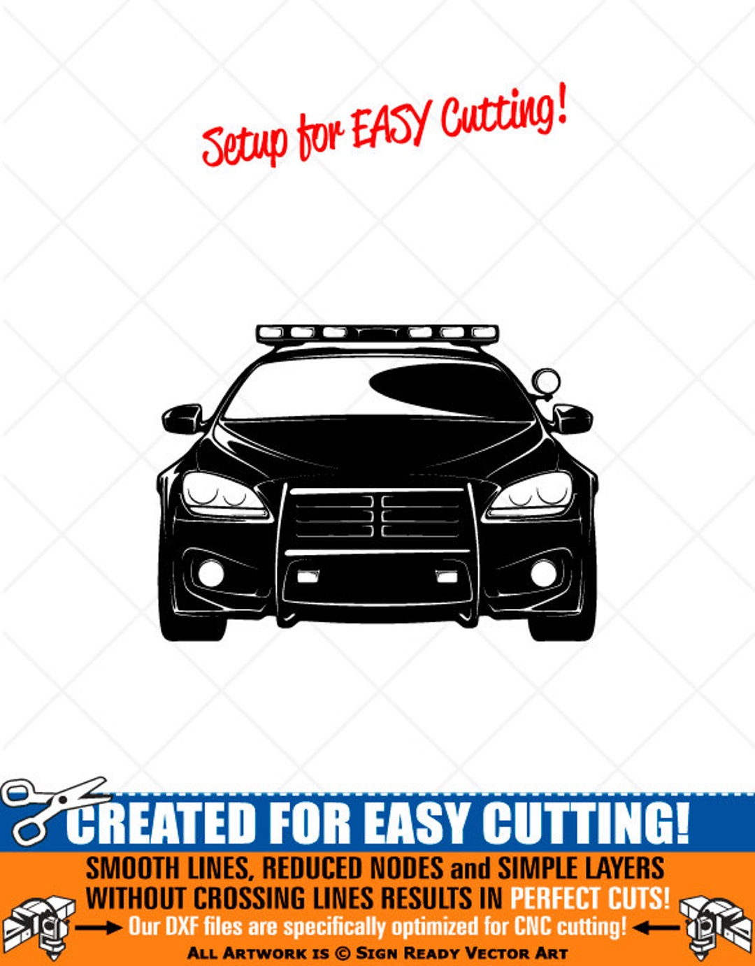 POLICE Car Clipart-vector Clip Art Graphics-digital Download Image-cut ...