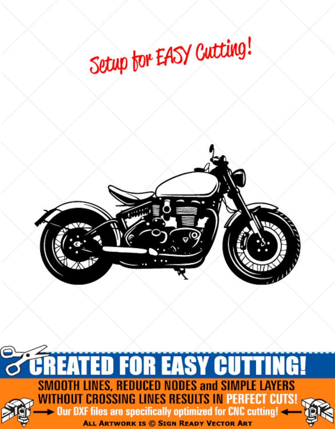 Triumph Bonneville Bobber Motorcycle Svg Clipart-vector Clip Art ...