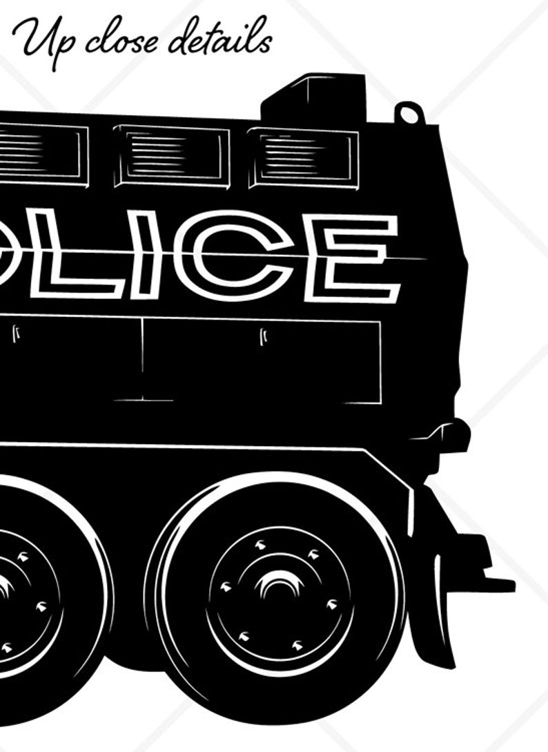 POLICE SWAT Truck Clipart-vector Clip Art Graphics-digital - Etsy