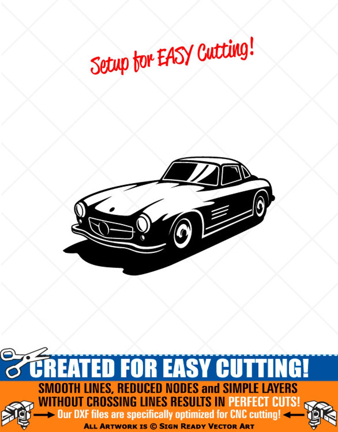 Mercedes Roadster SVG Clipart-vector Clip Art Graphics-digital Download ...