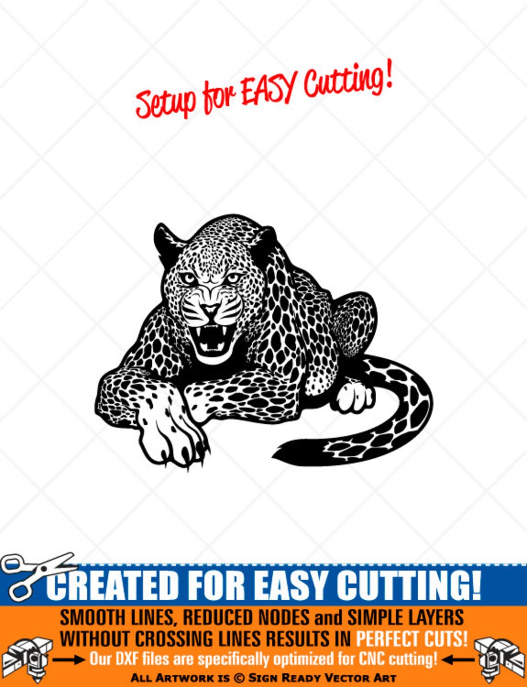 LEOPARD Clipart-vector Clip Art Graphics-digital Download Image-cut ...