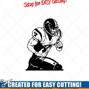Running Back FOOTBALL Player Clipart-vector Clip Art - Etsy