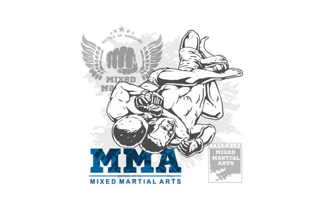 Mma-mixed Martial Arts SPORTS Clipart vector Clip Art - Etsy